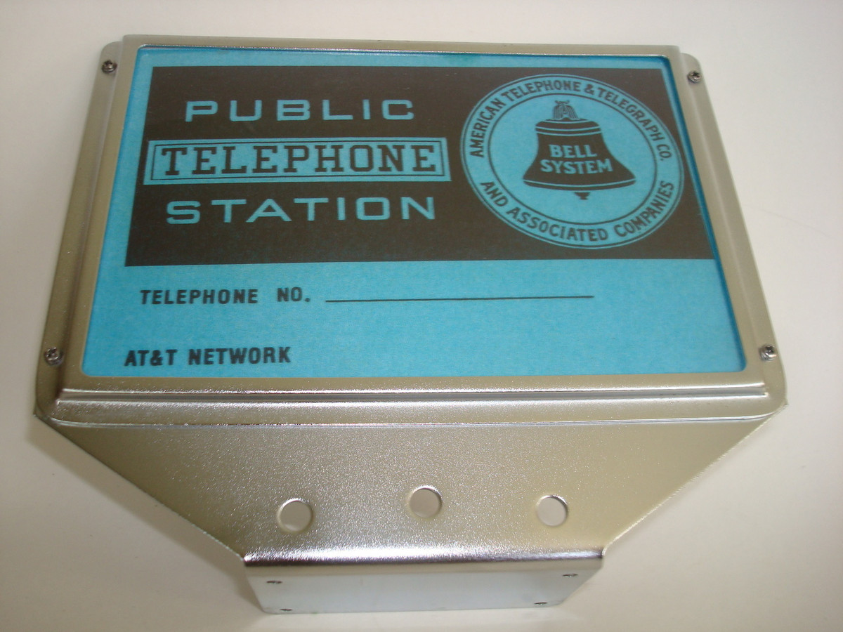 3 slot payphone Payphone top flag or upper sign fits all 3 slot ...
