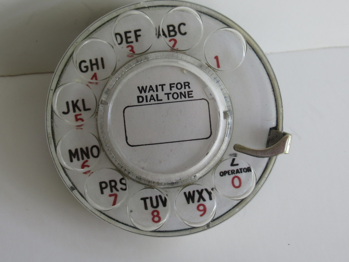 Western Electric 5J dial for colored 302 and 202 telephones Old Phone Shop