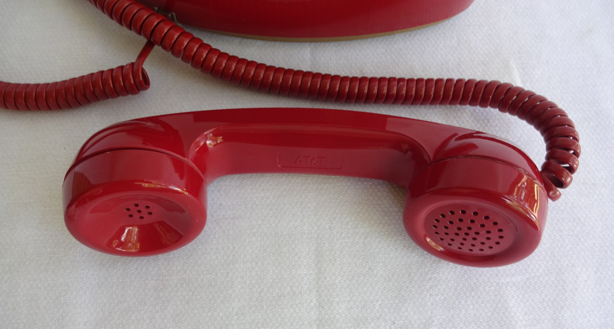 Cherry Red Princess Touch tone phone - Old Phone Shop Store