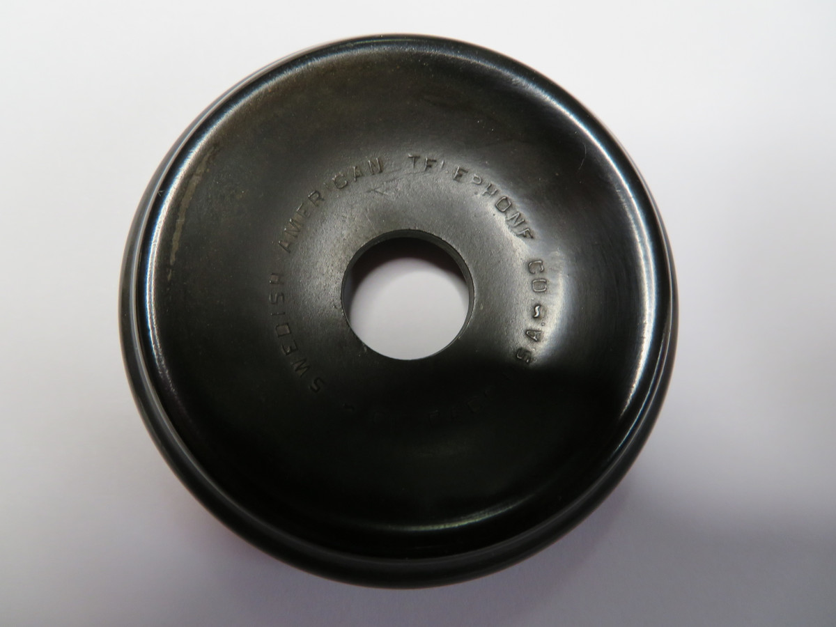 Swedish American receiver cap for brass bottom receivers | Old Phone Shop