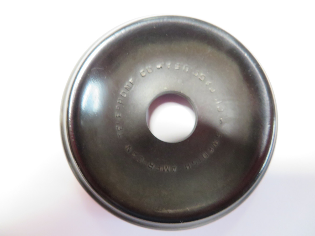Swedish American receiver cap for brass bottom receivers | Old Phone Shop