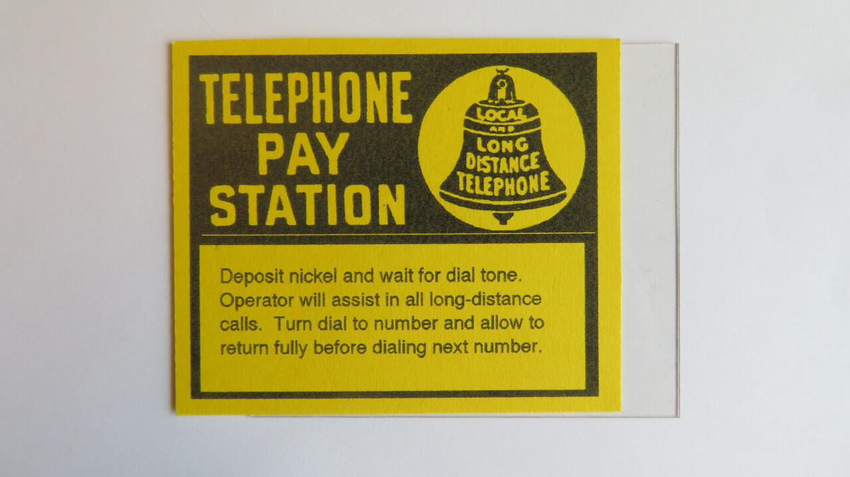 3 slot payphone middle direction card Bell systems | Old Phone Shop