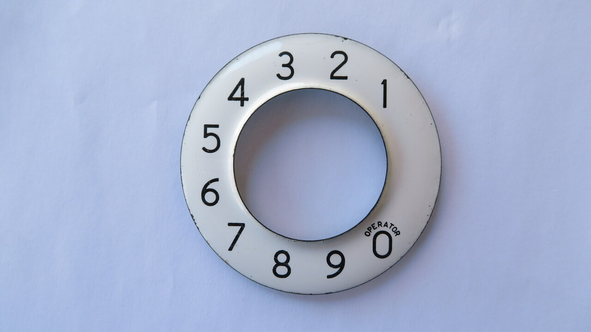 Early porcelain dial plate for your #4 dial | Old Phone Shop