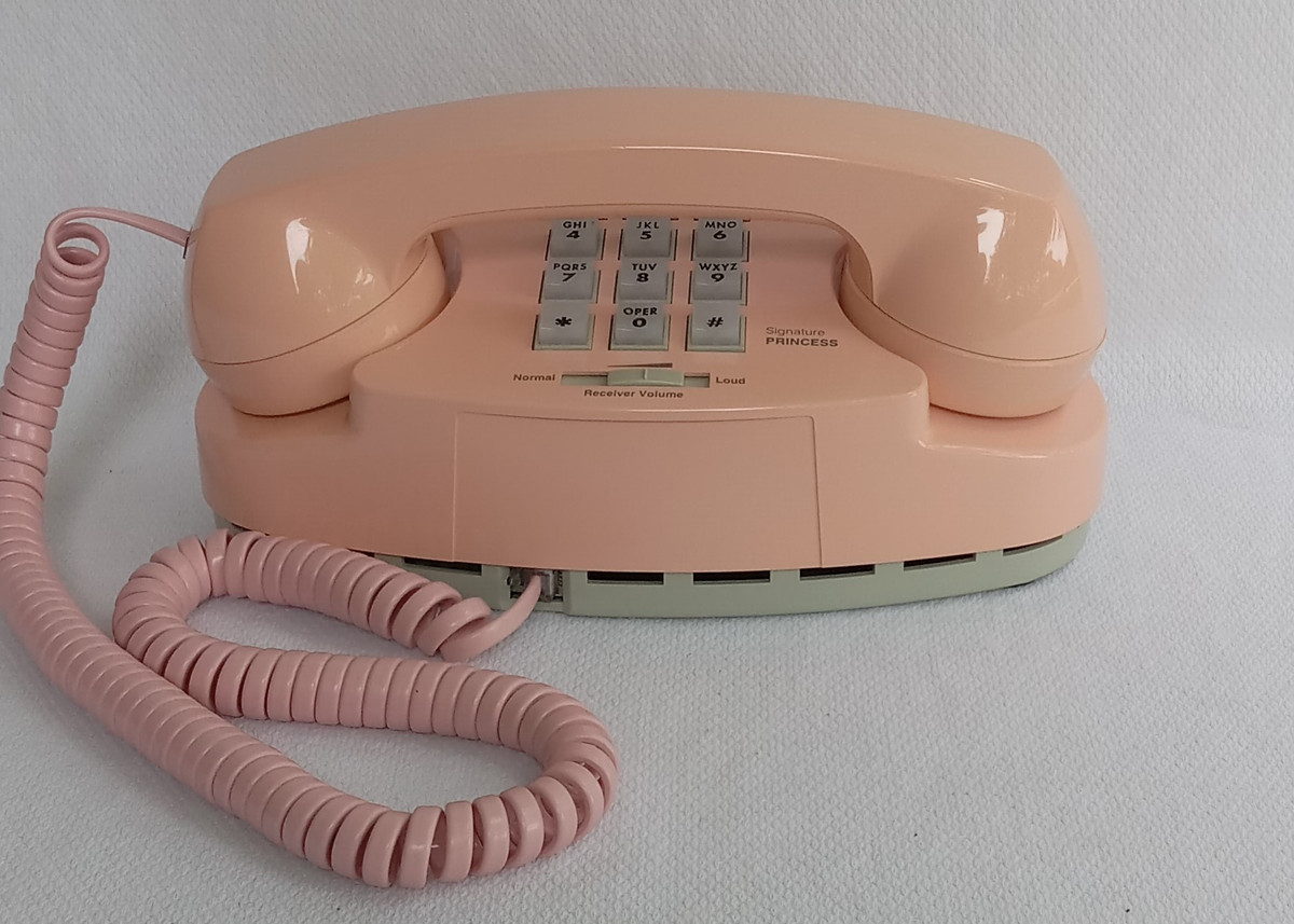 Peach Princess touch tone phone Signature princess made by AT&T |Old ...