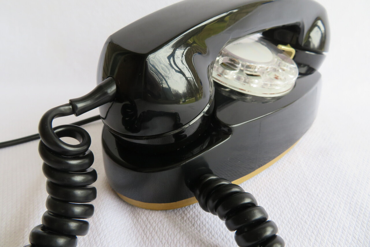 Western Electric rotary dial Princess phone in Black | Old Phone Shop