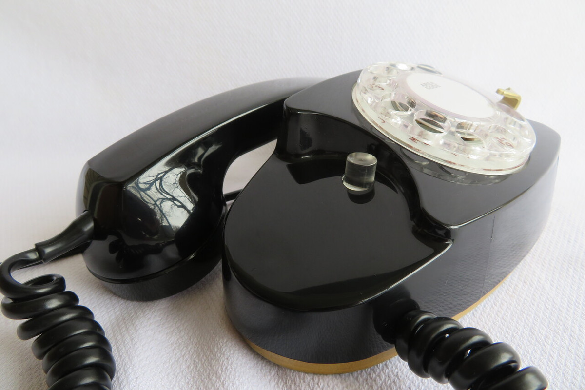 Western Electric rotary dial Princess phone in Black | Old Phone Shop