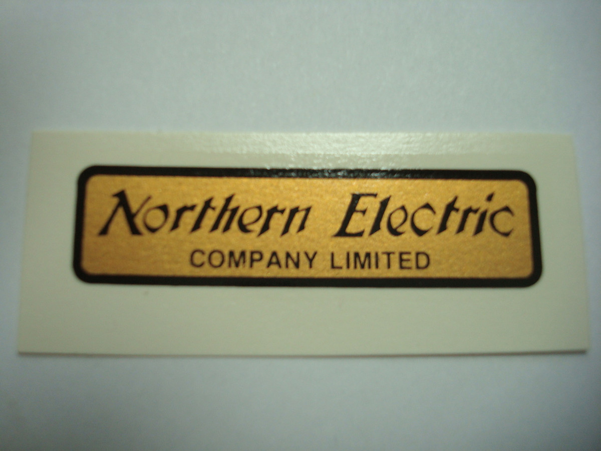 Northern Electric telephone water decal