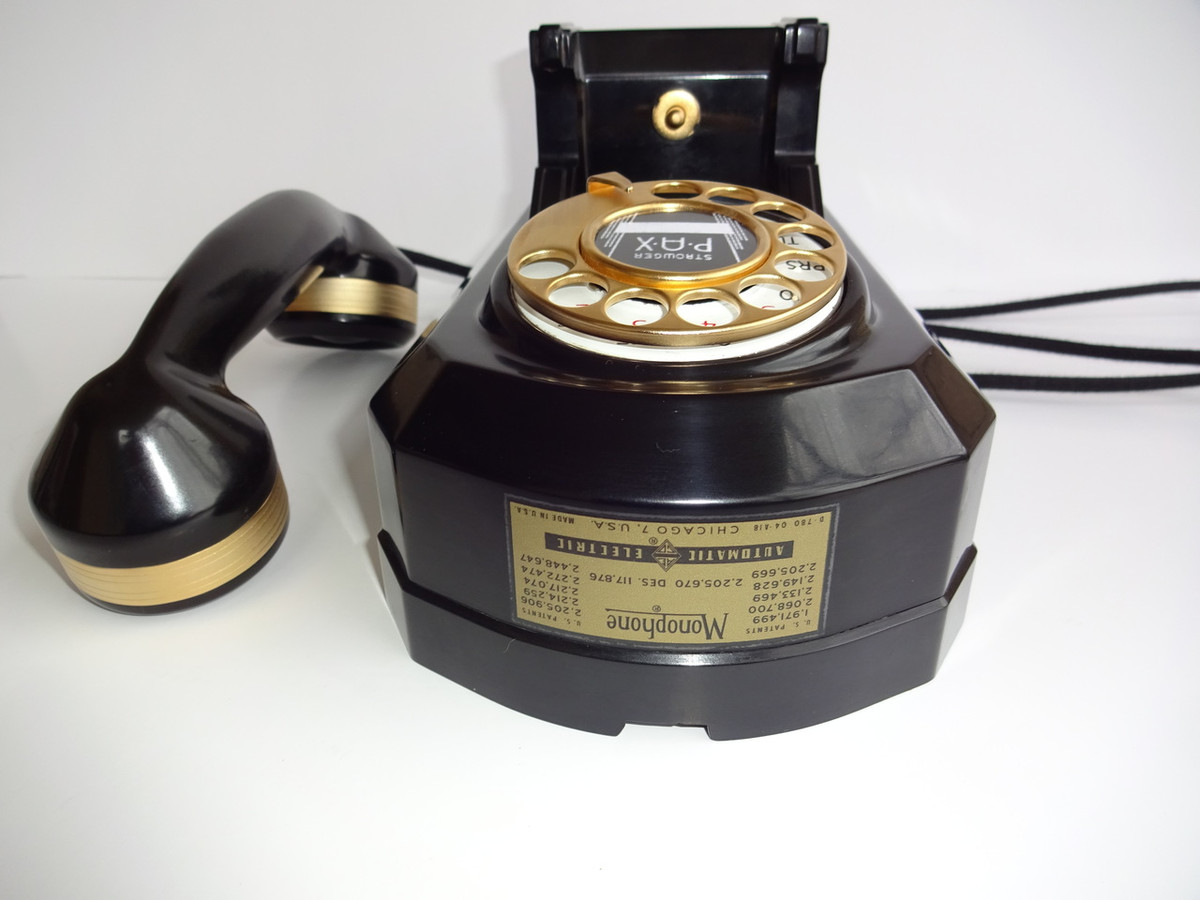 AE50 Monophone wall telephone with 24KT Gold trim and hardware made by ...