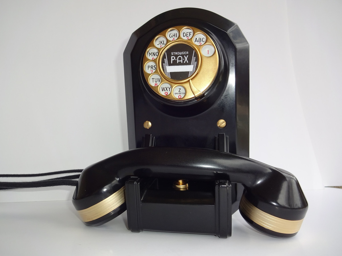 AE50 Monophone wall telephone with 24KT Gold trim and hardware made by ...