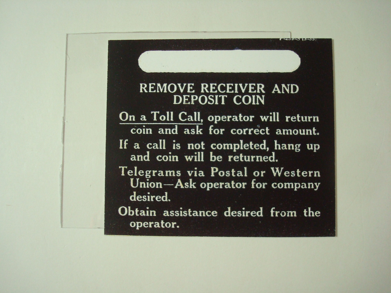 3 Slot payphone middle direction card Chicago area | Old Phone Shop