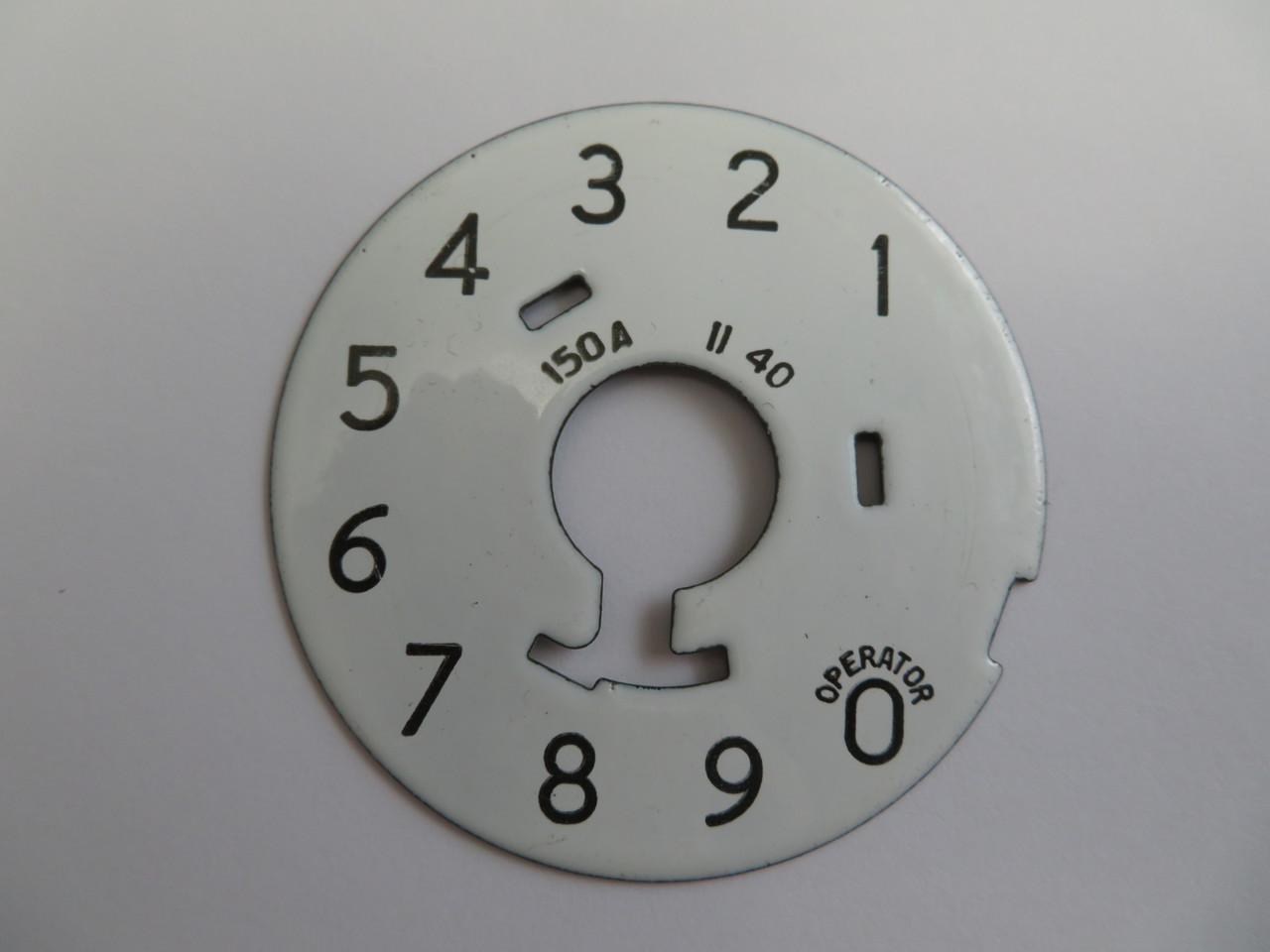 Western Electric Alpha numeric #5 dial plate