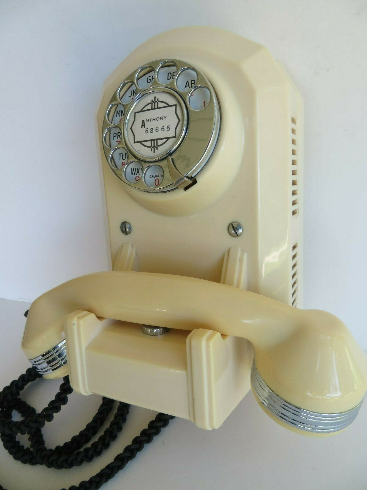 AE50 Monophone wall telephone with 24KT Gold trim and hardware made by ...