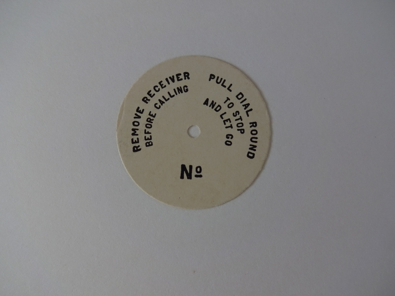 Antique telephone dial cards to put your phone number on | Old Phone Shop