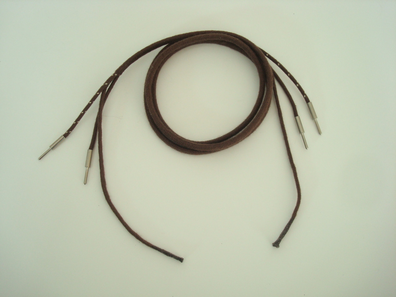 Candlestick and wooden wall phone receiver cord cloth covered - Old ...
