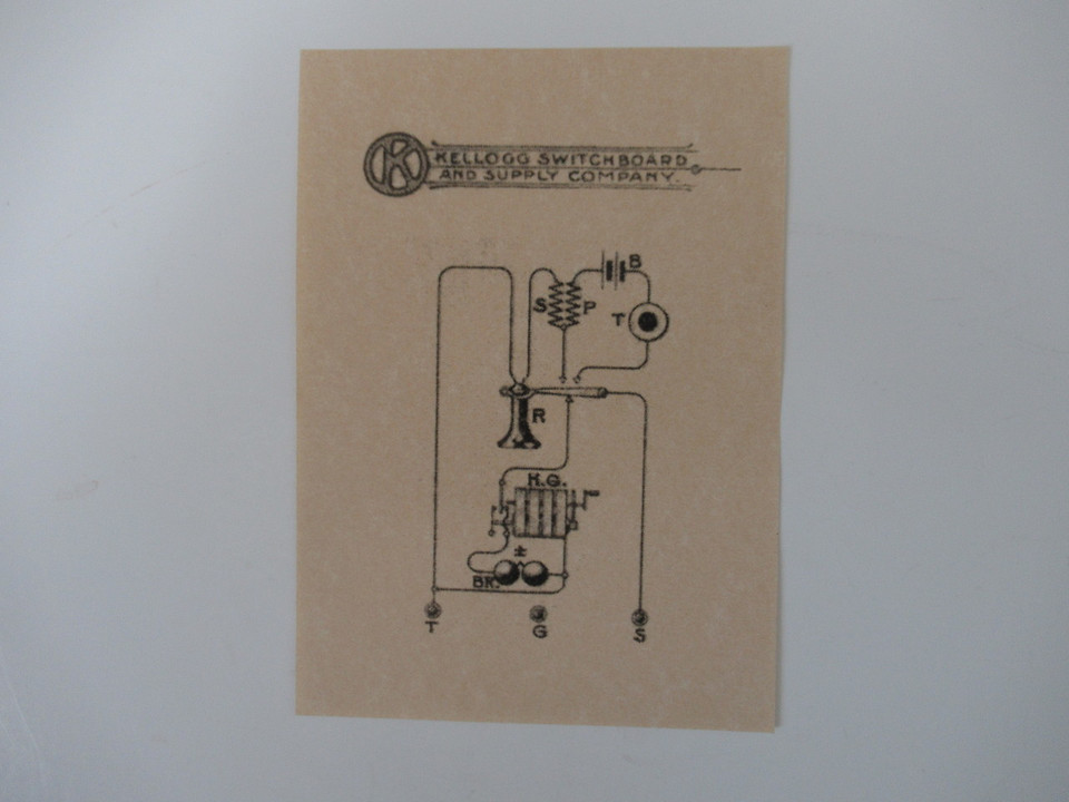 Wooden Magneto box and candlestick Wiring Diagram glue on - Old Phone ...