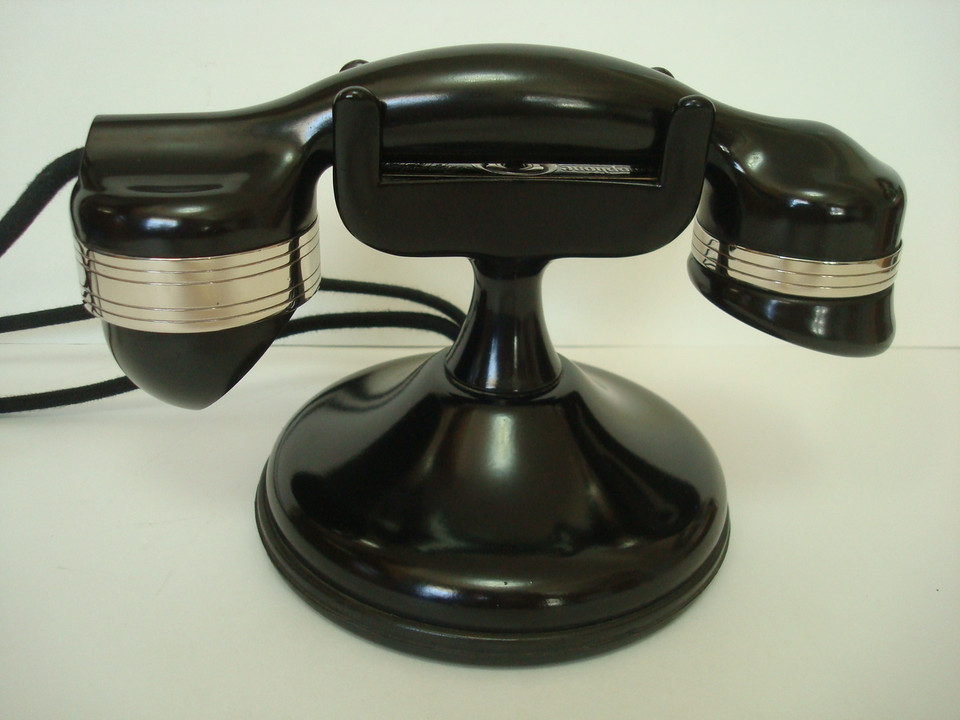 Automatic Electric Monophone 1A desktop telephone is an example of one ...