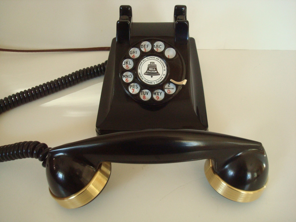 Western Electric 302 metal Prewar telephone with Brass trim | Old Phone ...