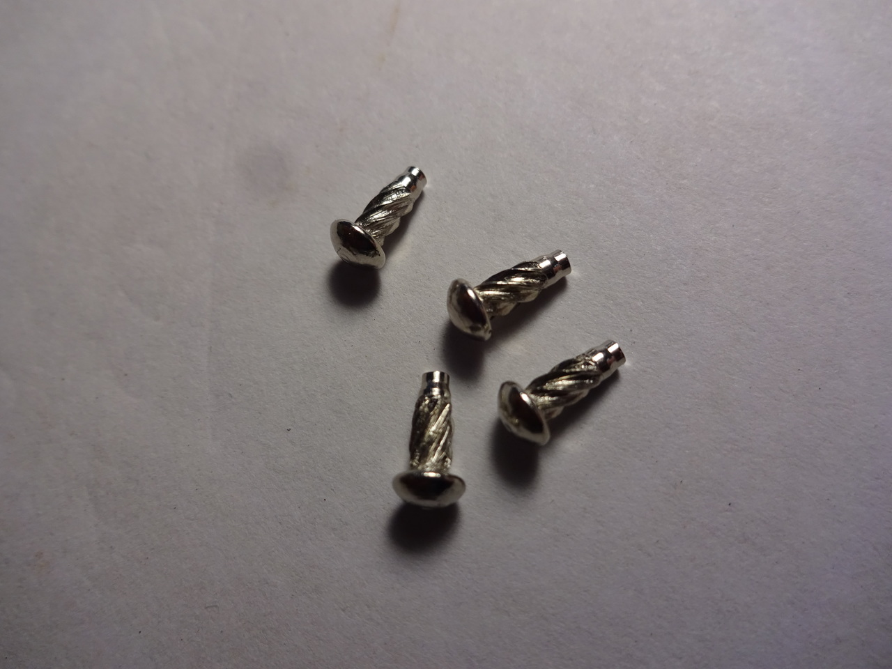 Coin return rivets for 3 slot payphone coin return escutcheon on lower ...