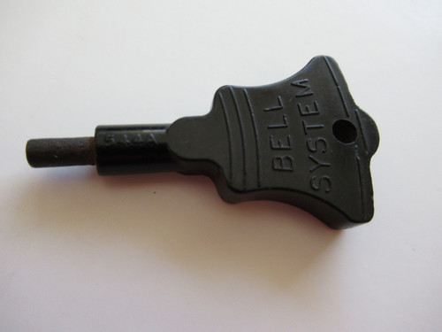 Bell System Phone booth 544A key for opening light boxes | Old Phone Shop