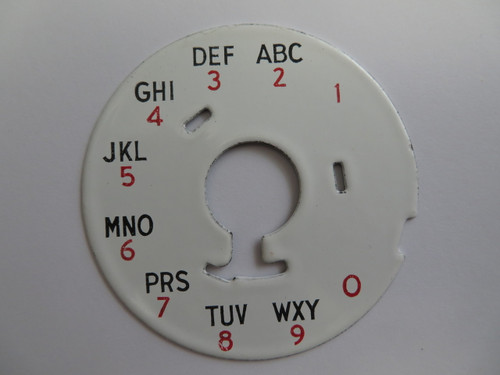 Northern Electric dial plate made of porcelain | Old Phone Shop