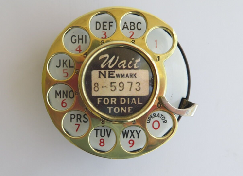 #4 dial with Brass Sani Wheel Original | Old Phone Shop