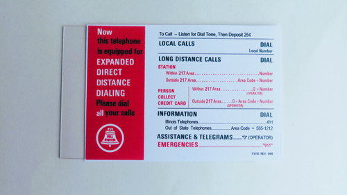 3slot payphone top flag direction card and plastic cover | Old Phone Shop