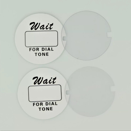 Western Electric " Script " dial number cards in White and 2 Acetate ...