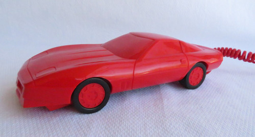 Red Corvette Chevrolet touch tone car phone | Old Phone Shop