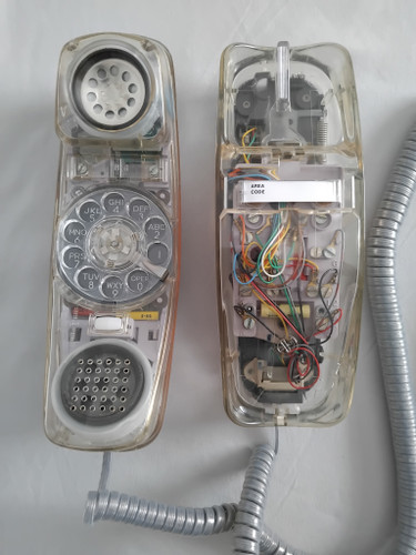 Clear trimline phone Western Electric Rotary phone | Old Phone Shop