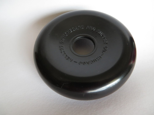 Kellogg wood wall telephone and candlestick receiver cap