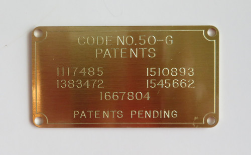 50G code plate for Gray / Western 50G payphone | Old Phone Shop