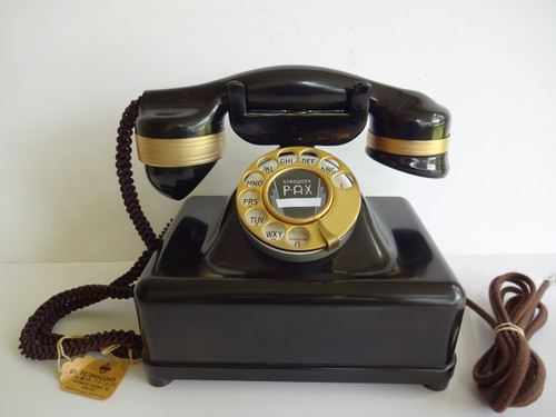 Automatic Electric #2 Monophone W/ 24Kt Gold Plated hardware - Old ...