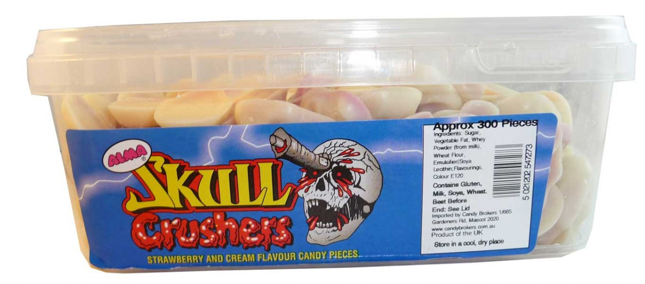Skull Crushers - purchase at The Professors Online Lolly Shop (2199)