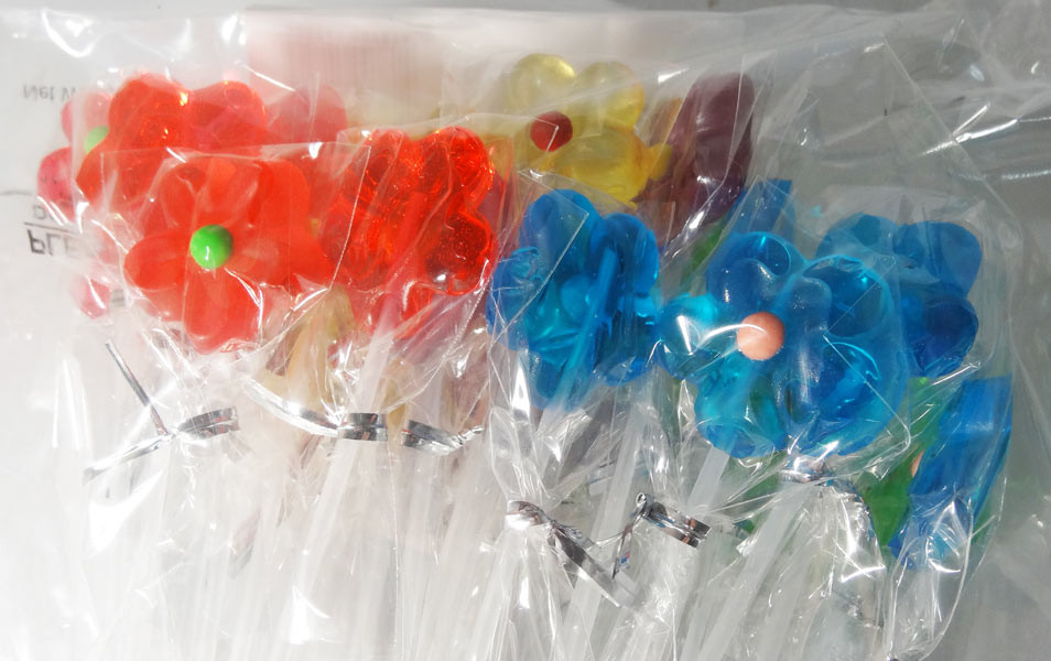 Long Stick Flower Lollipops - purchase at The Professors Online Lolly ...