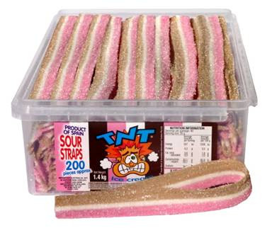 TNT Sour Straps Strawberries and Cream, and other Confectionery at ...