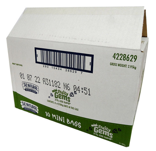 The Natural Confectionery Co. - Mini Fruity Gems 25% less sugar ...