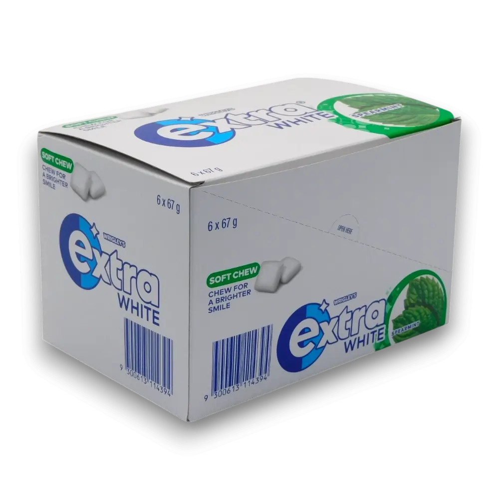 Extra Gum - Soft Chews - Spearmint (6 x 67g Bottles)