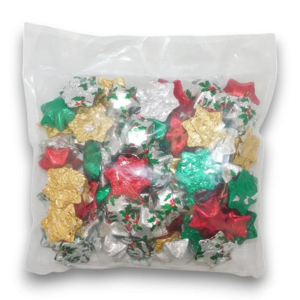Chocolate Gems - Chocolate Stars Xmas Mix (500g Bag)
