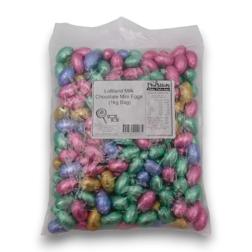 Lolliland Milk Chocolate Mini Eggs (1kg Bag)