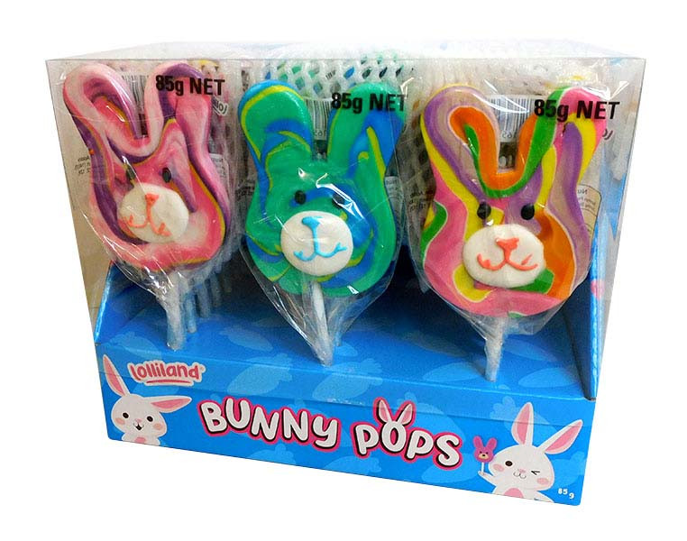 Lolliland Bunny Pops online at The Professors Online Lolly Shop (12856)
