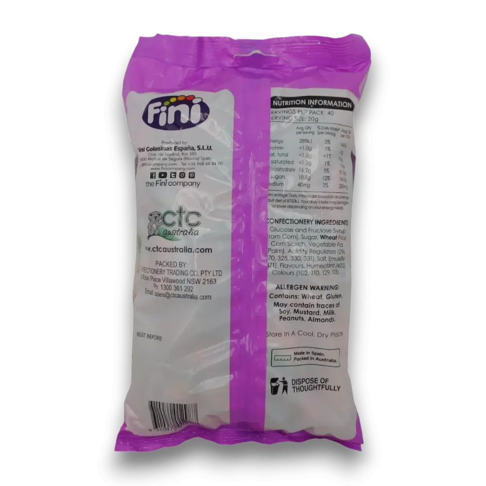 Fini Magic Carpets Rainbow Sour Lollies 800g Bag