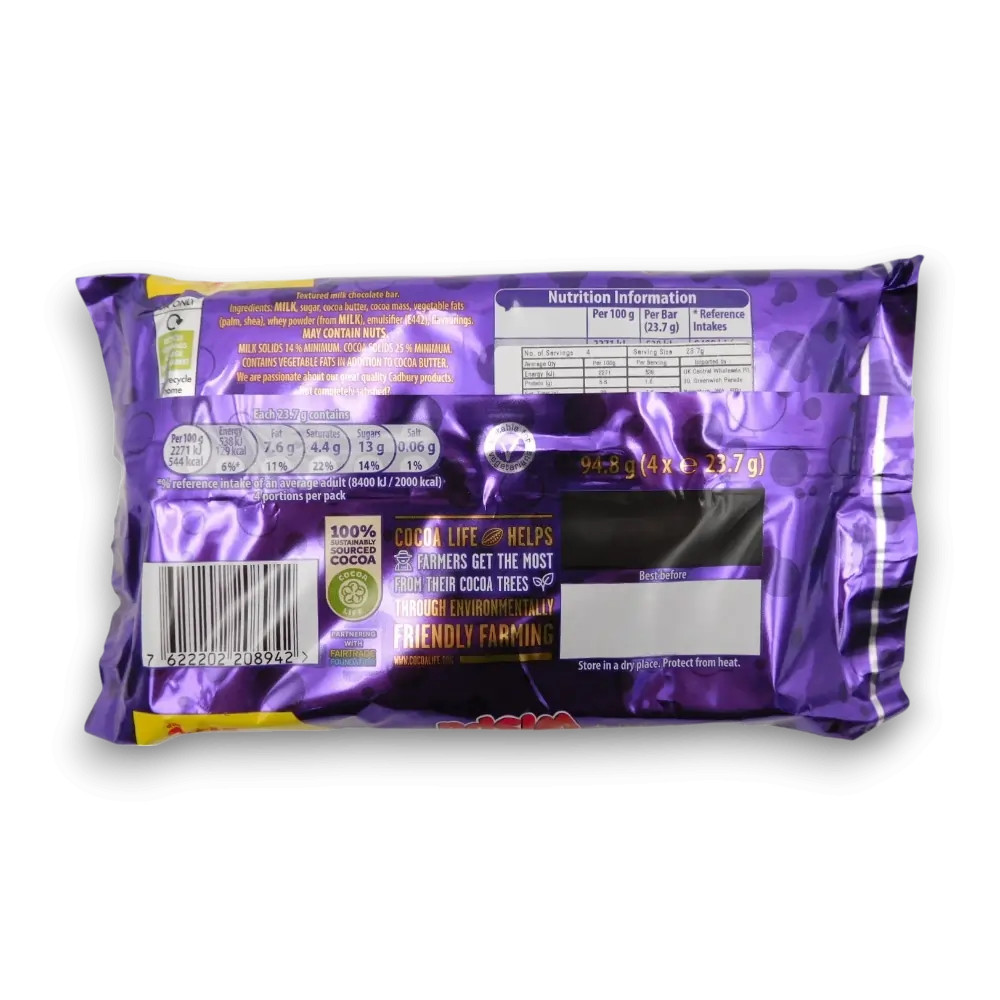 Cadbury Wispa Bar 4 Pack