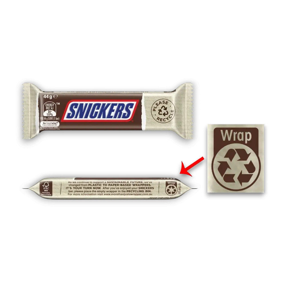 Snickers - Paper Wrap (50 x 44g Bars)