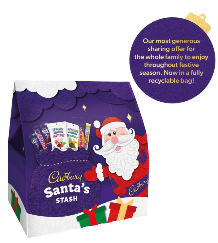 Get Cadbury Santa s Stash - Selection Bag at The Professors Online ...