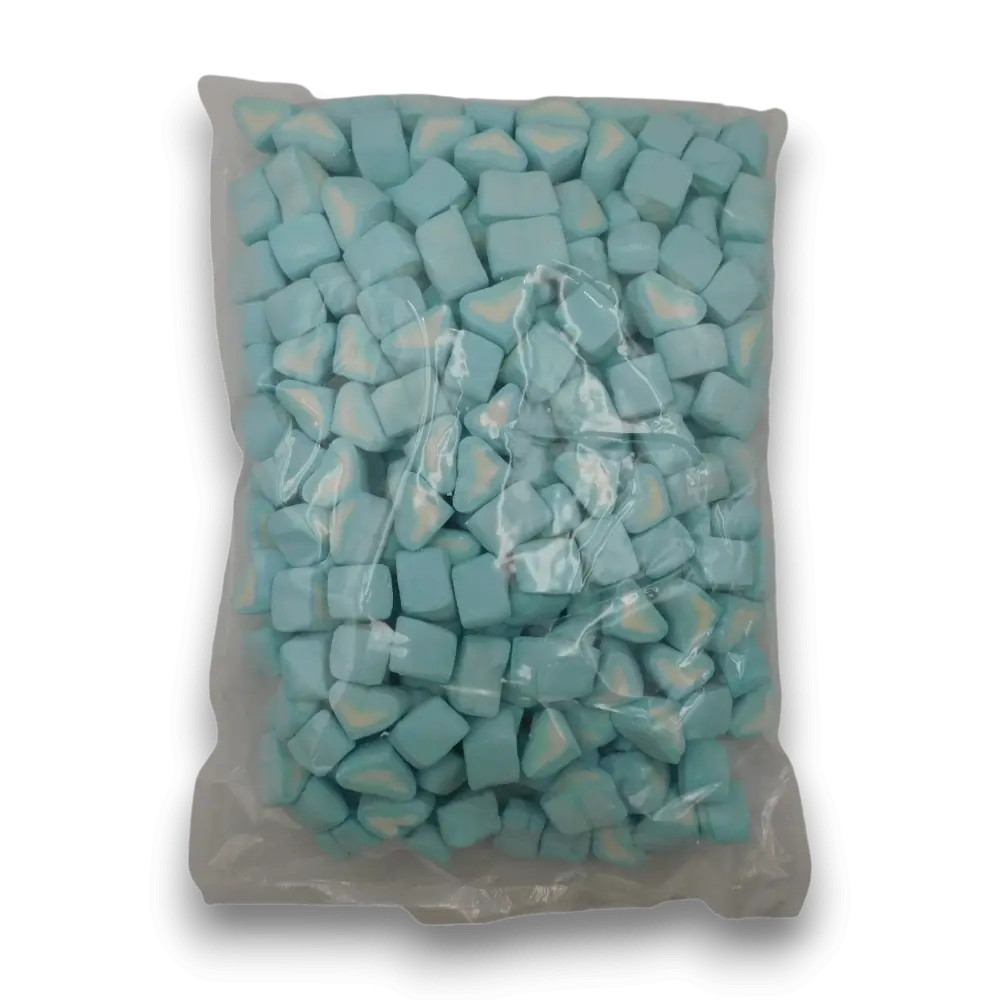Sweet Treats Heart Shaped Marshmallows - Blue & White (750g)