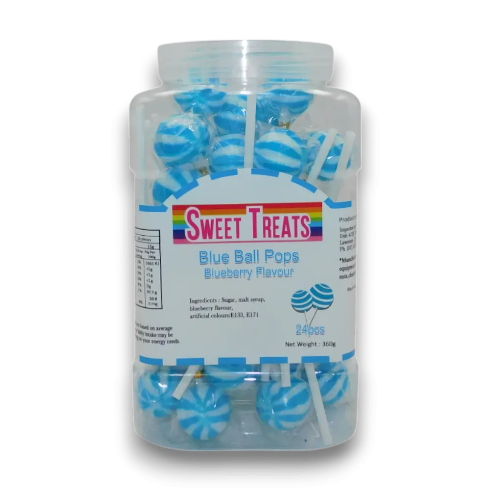 Sweet Treats Blue Ball Pops - Blueberry Flavour | Buy Online