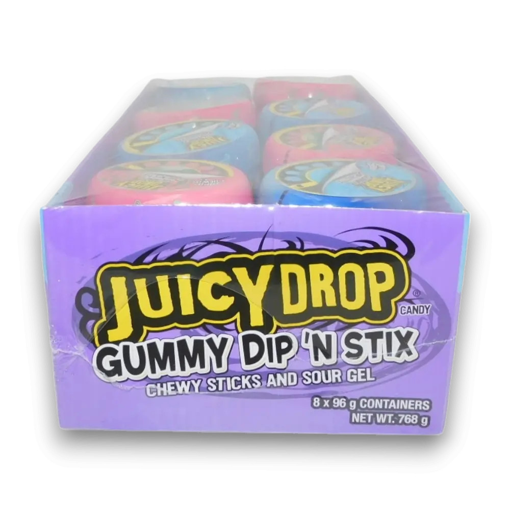 Juicy Drop Gummy Dip 'N Stix (96g x 8pc display unit)