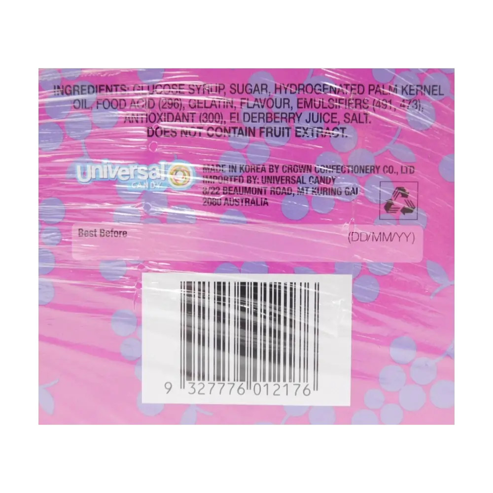 Zappo Sour Grape Chews - 30 x 29g Box