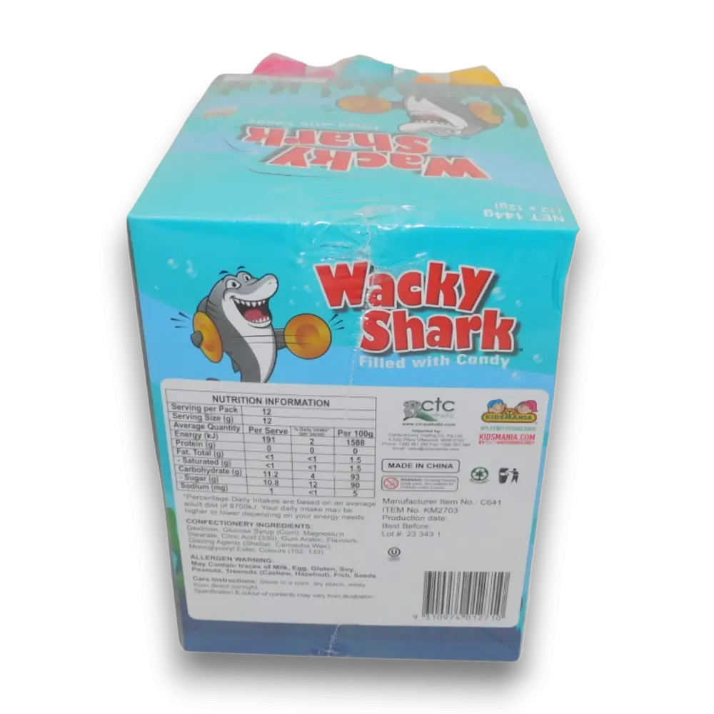 Wacky Shark Candy (12 x 12g) | Shop Now at The Professors