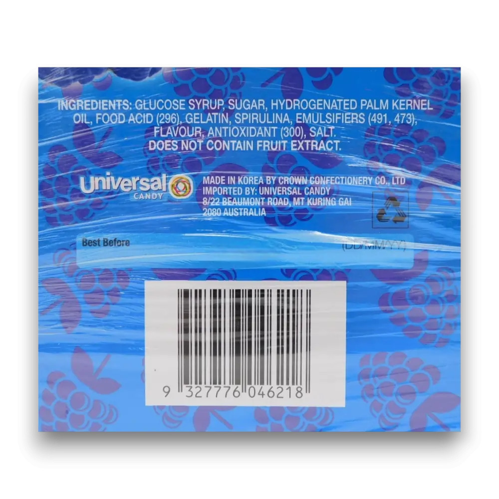 Zappo Sour Blue Raspberry Chews 30 x 29g